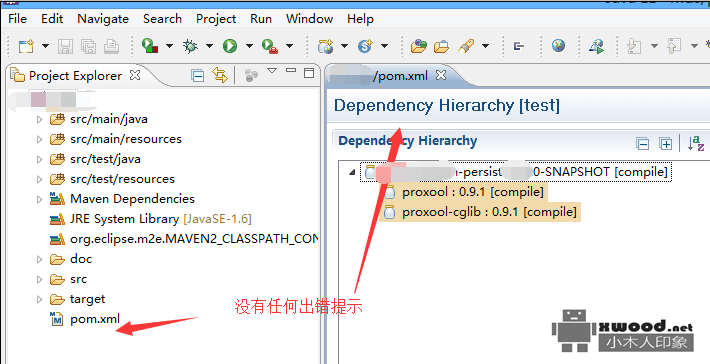 通过Maven构建的项目pom文件报错"[ERROR] Failed to execute goal on project ..proxool:jar:0.9.1.." - 小木人印象
